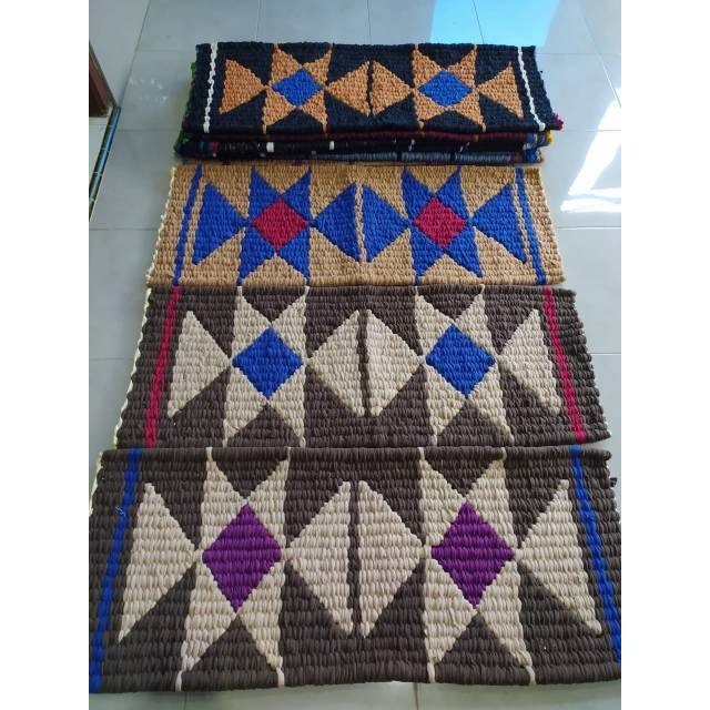 Jual [COD] Keset Kain Anyam Ukuran Jumbo 100cm / Keset Gunungan Panjang ...
