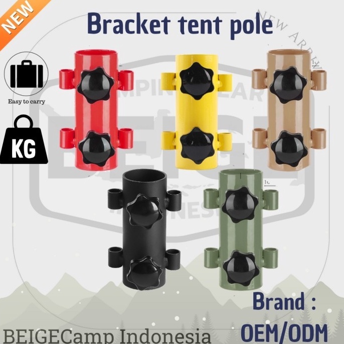 Jual Beige Bracket tiang flysheet tenda camping outdoor KODE S3J2 ...