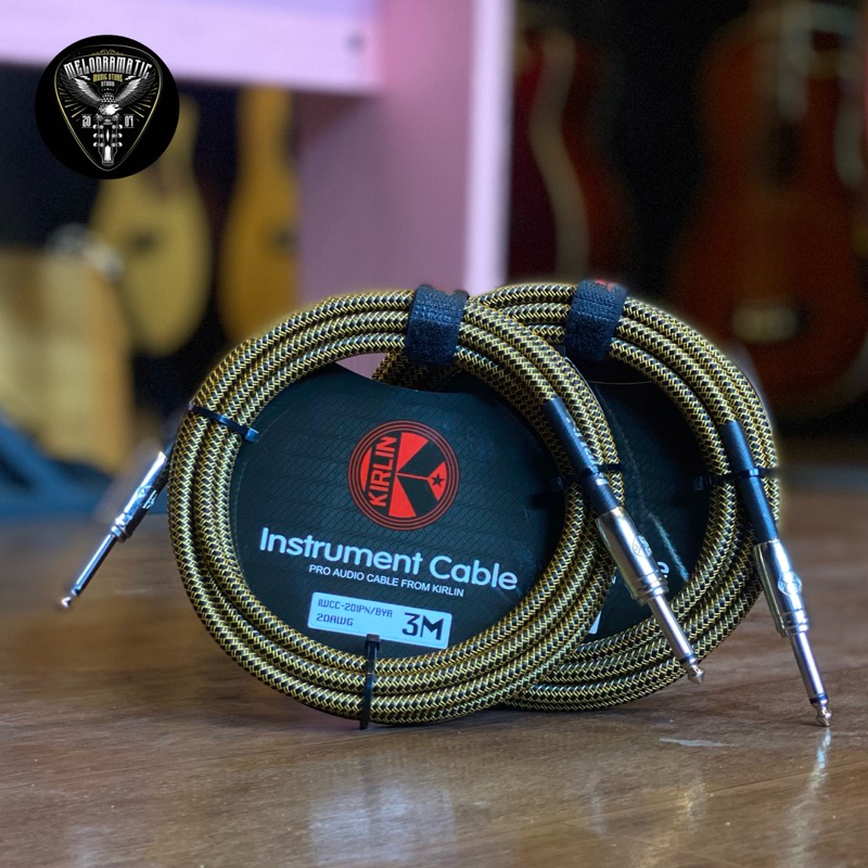 Jual KABEL JACK INSTRUMEN KIRLIN 3 METER BRAIDED 20AWG BYA | Shopee ...