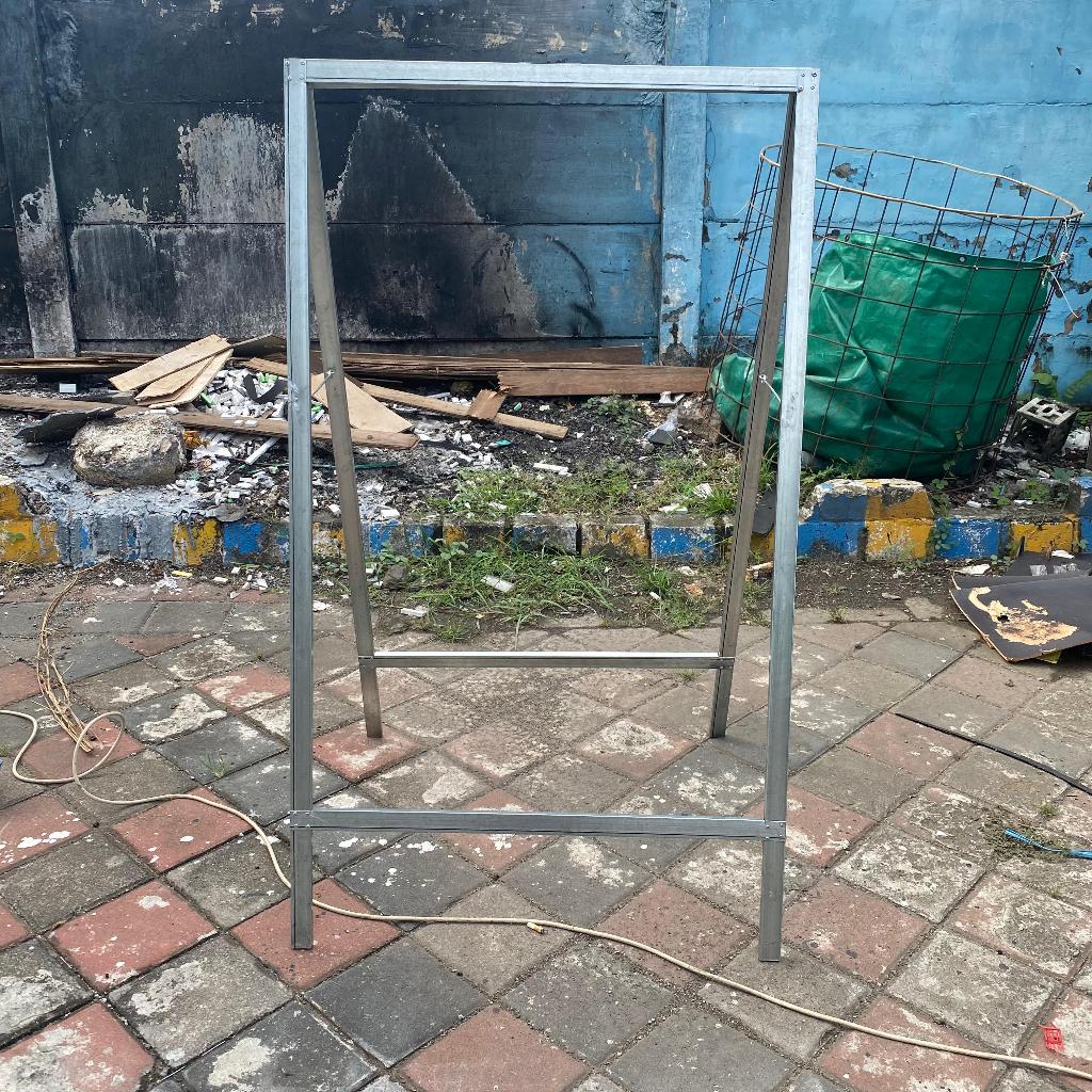 Jual RANGKA STANDING UK 140X80CM GALVANIS / STANDING BANNER / FRAME ...