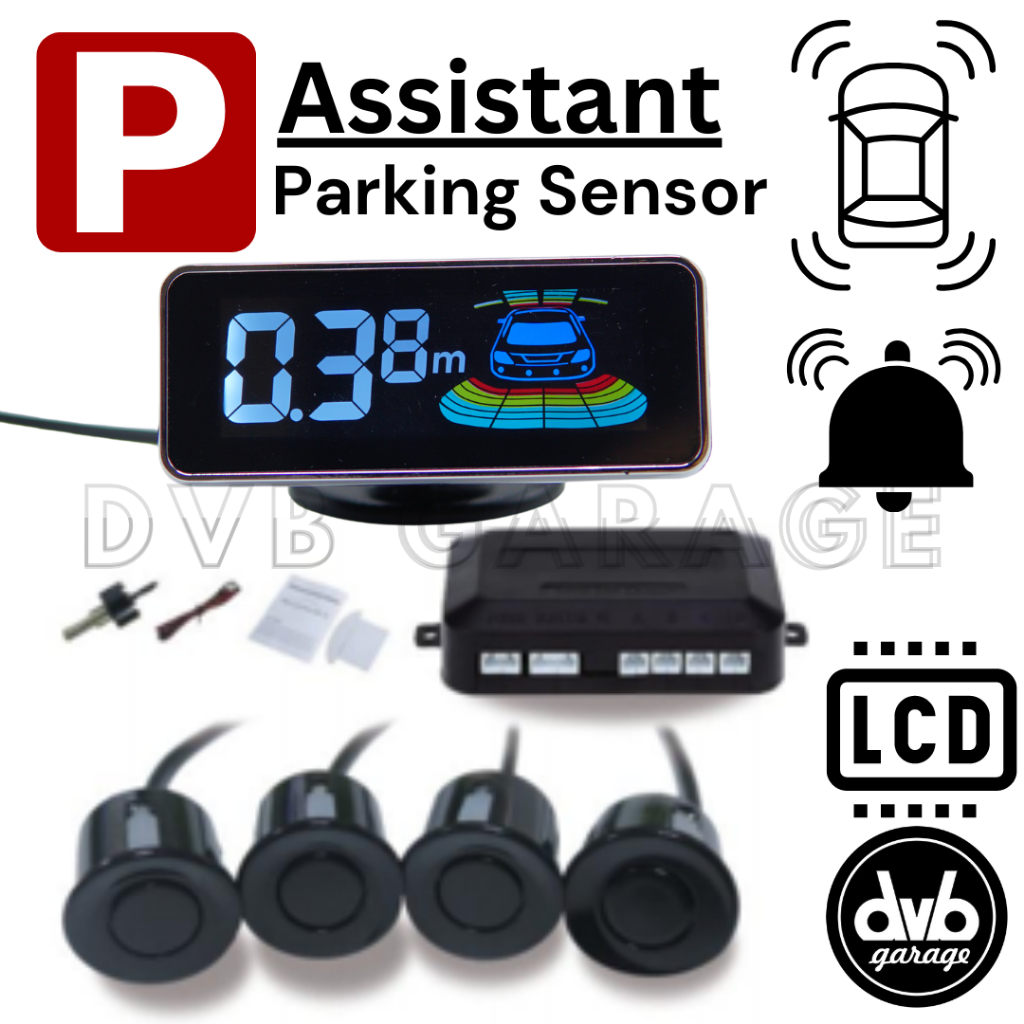 Jual LED DISPLAY PARKING SENSOR ALARM METER PARKIR BELAKANG 4 TITIK ...