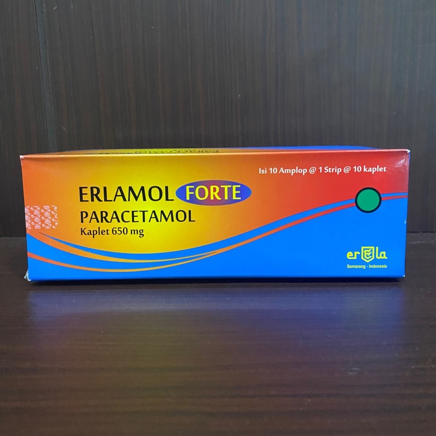 Jual ERLAMOL FORTE | PARACETAMOL | BOX ISI 100 KAPLET | Shopee Indonesia