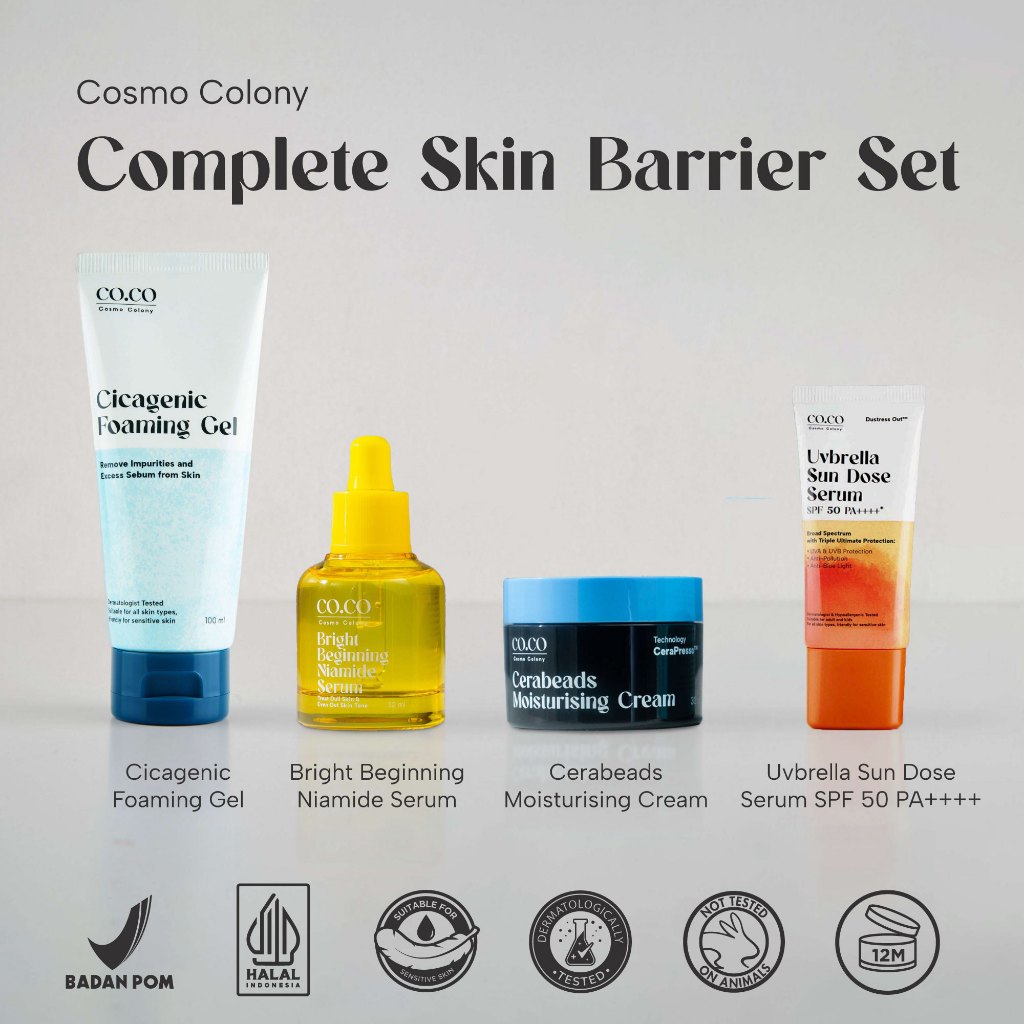 Jual Cosmo Colony Family Skin Barrier Care Pack Cuci Muka Low Ph, Serum ...