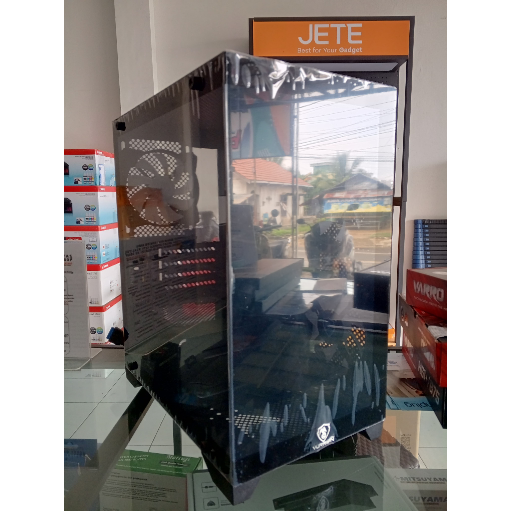 Jual Casing PC Gaming Vurrion Glassify Include 3 Fan | Shopee Indonesia