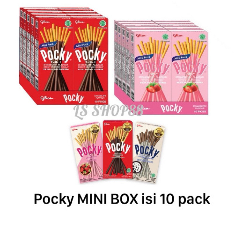 Jual POCKY Mini Box // Glico POCKY Mini Box isi 10 pack | Shopee Indonesia