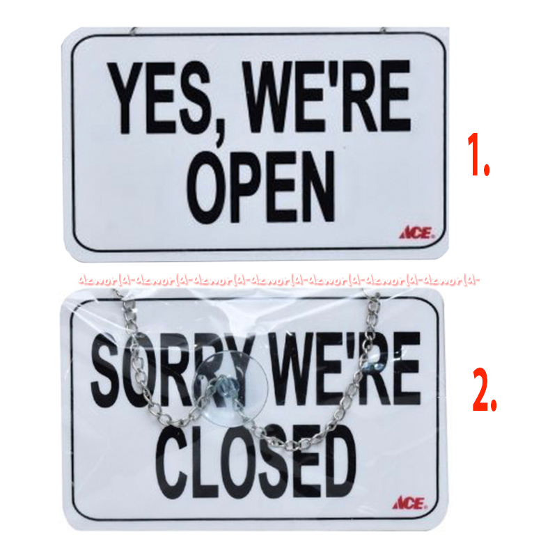 Jual Kris Yes Sorry We're Open Gantungan Untuk Toko Buka Sorry We're ...