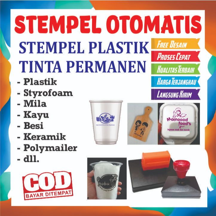 Jual STEMPEL PLASTIK / STYROFOAM / MIKA / KAYU / PERMANEN | Shopee ...
