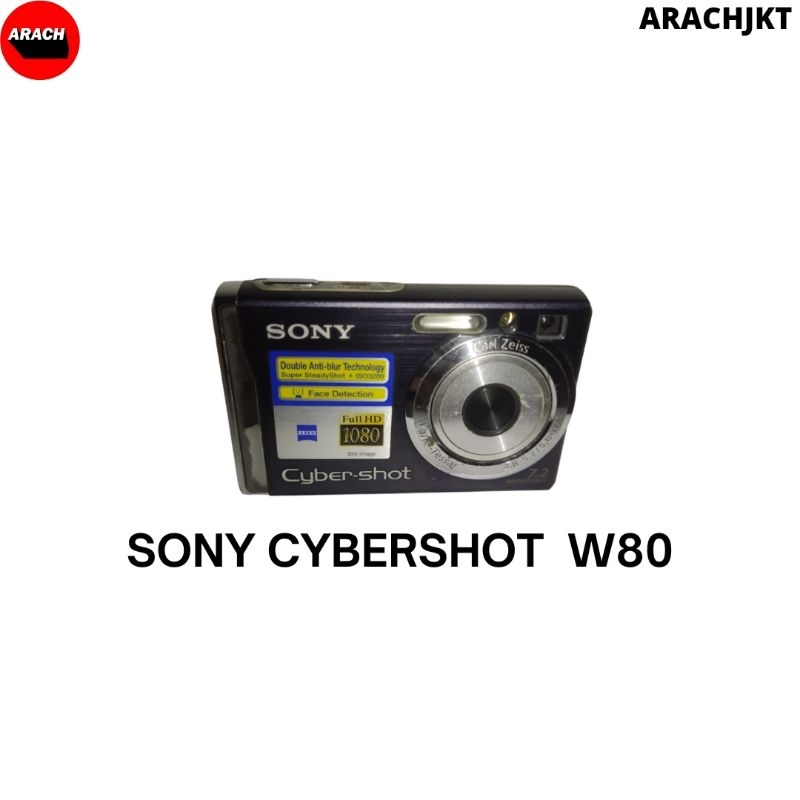 Jual KAMERA DIGICAM SONY CYBERSHOT W80 FULLSET | Shopee Indonesia