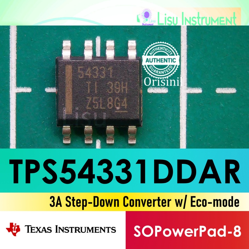 Jual TPS54331 3A Step-Down Converter with Eco-mode 54331 TPS54331DDAR SOIC-8 with PowerPAD Texas ...