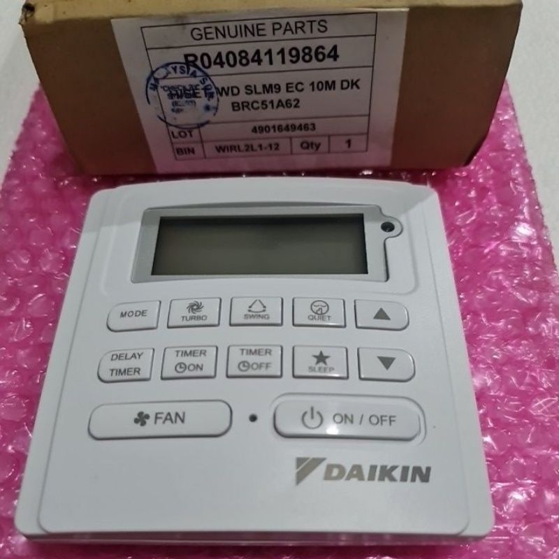 Jual Remote ac casset DAIKIN BRC51A62 original BARU | Shopee Indonesia