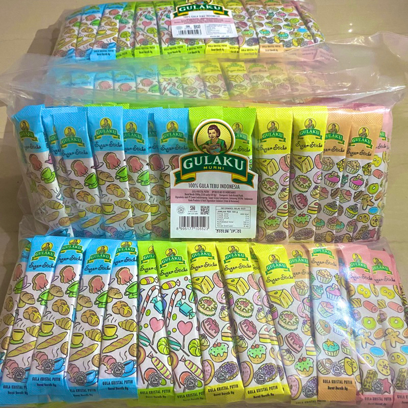 Jual STICK GULAKU SACHET 8gram X 125 sachet (Exp 2026) | Shopee Indonesia