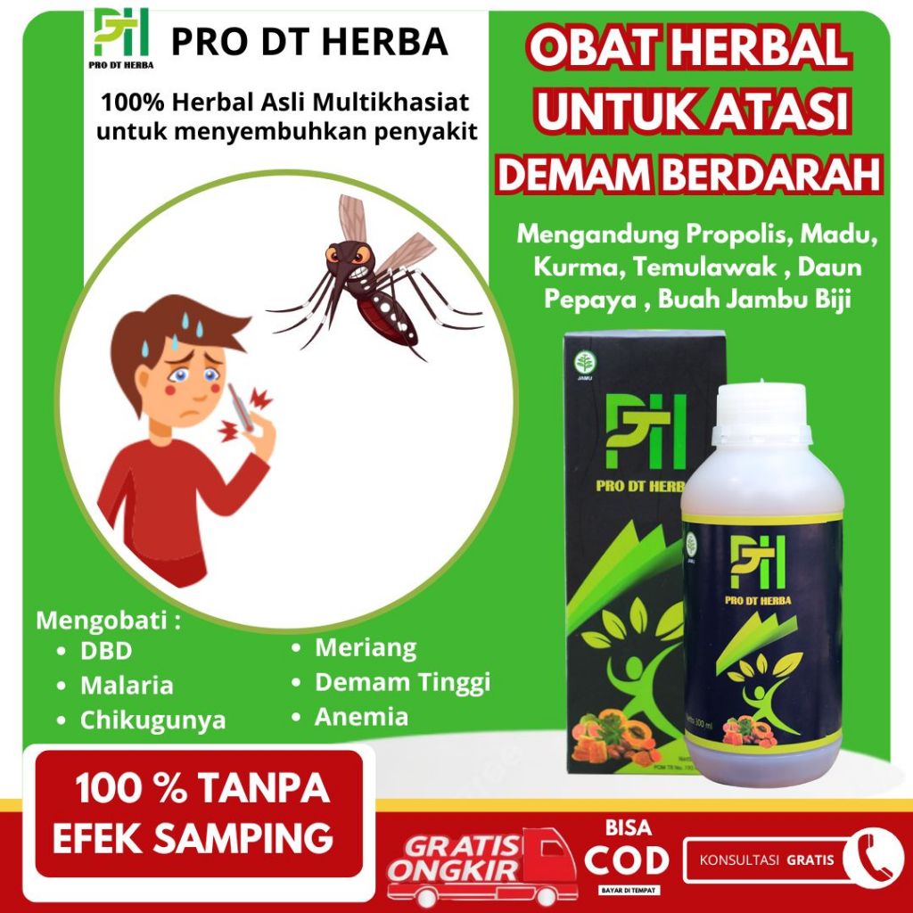 Jual Obat Demam Berdarah DBD Penurun Demam Tinggi Penambah Trombosit ...