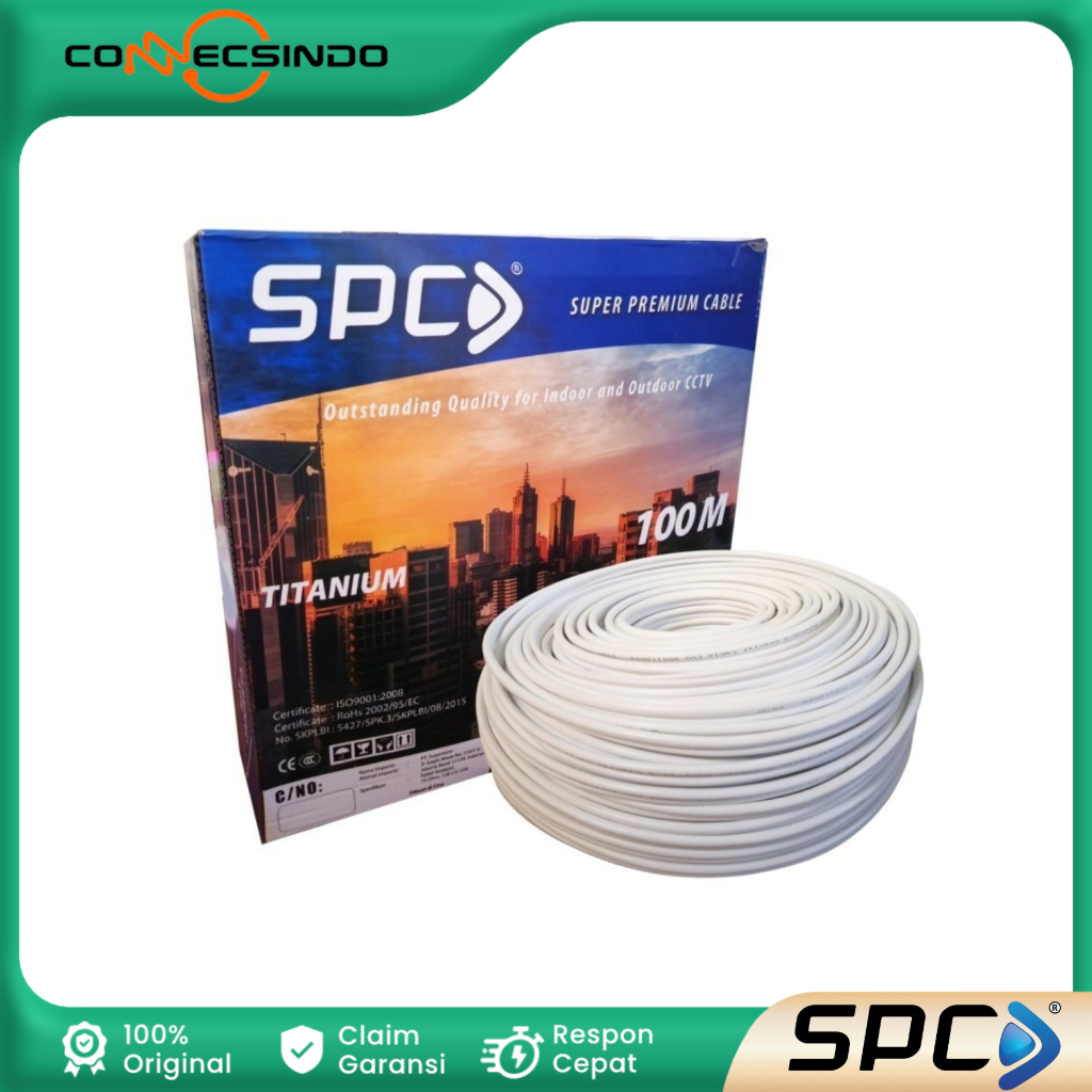 Jual Kabel CCTV COAXIAL SPC RG59 100m 100 Meter | Shopee Indonesia