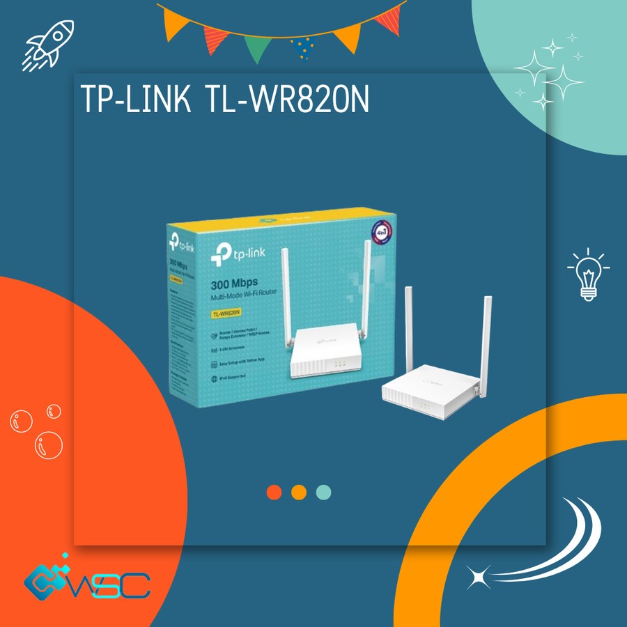 Jual TP-LINK TL-WR820N 300Mbps Wireless Router Wifi | Shopee Indonesia