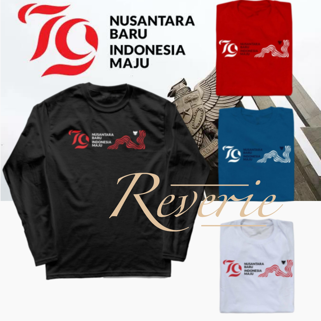 Jual KAOS BAJU TANGAN PANJANG HUT RI 79 LOGO SERAGAM PANITIA LOMBA 17AN ...