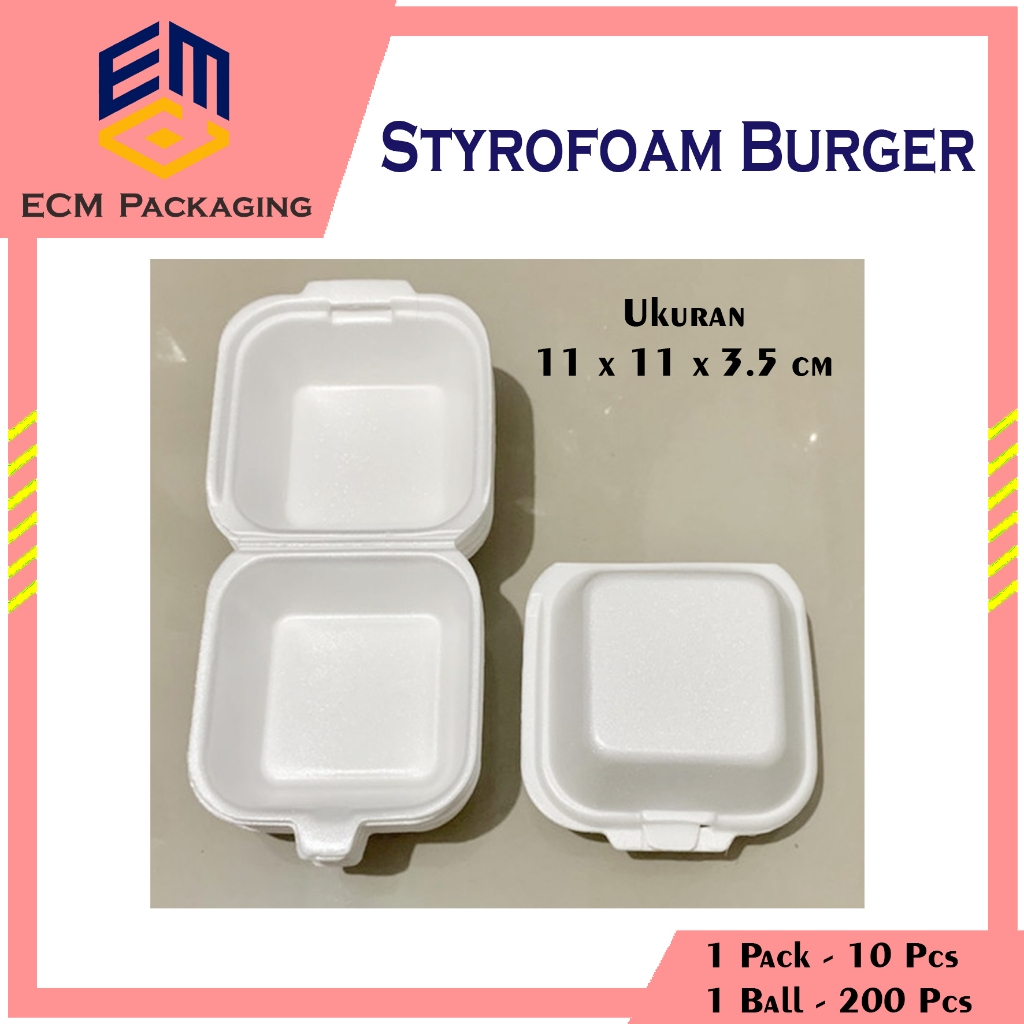 Jual Sterefoam Burger 10pcs | Styrofoam HB 10 pcs | Foam Hamburger ...