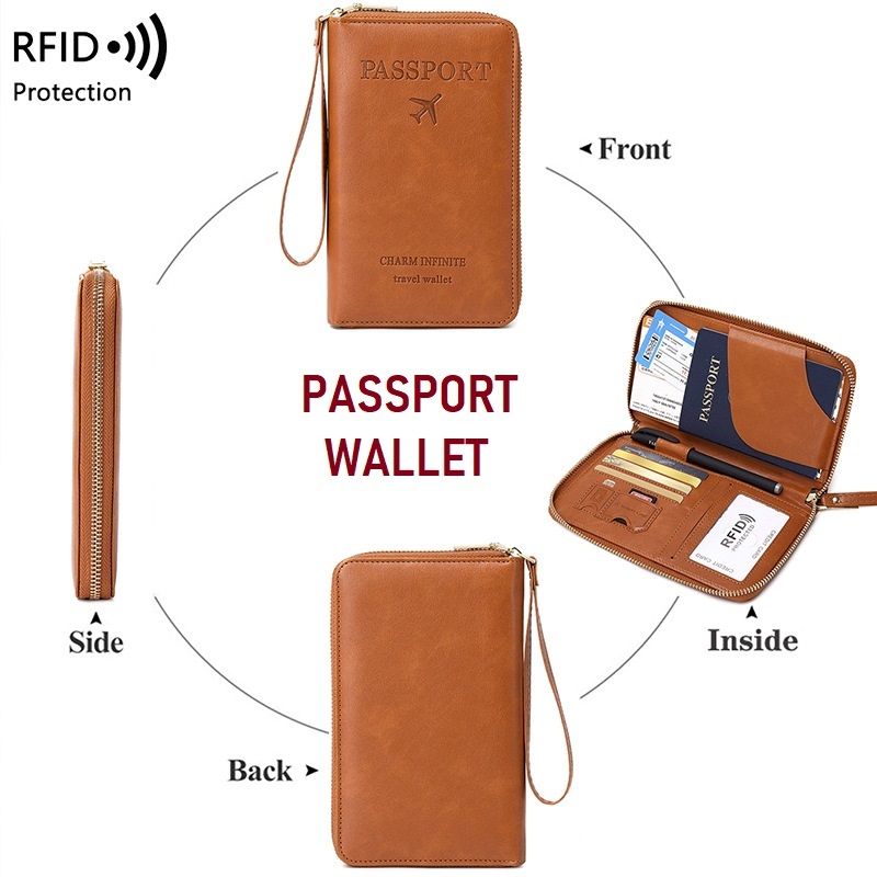 Jual Dompet Paspor dengan proteksi RFID / PU Leather RFID Protection ...