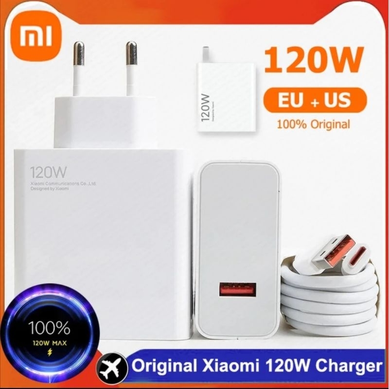 Jual 120W Fast Charger Original Xiaomi Quick Turbo Charging Adapter 6A ...
