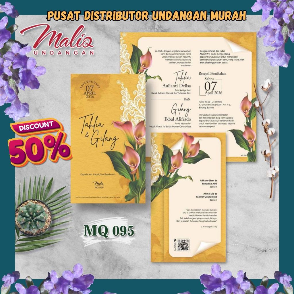 Jual Blangko Undangan Maliq 95 | Blangko Undangan Murah | Blangko Undangan|Blangko Kosong ...