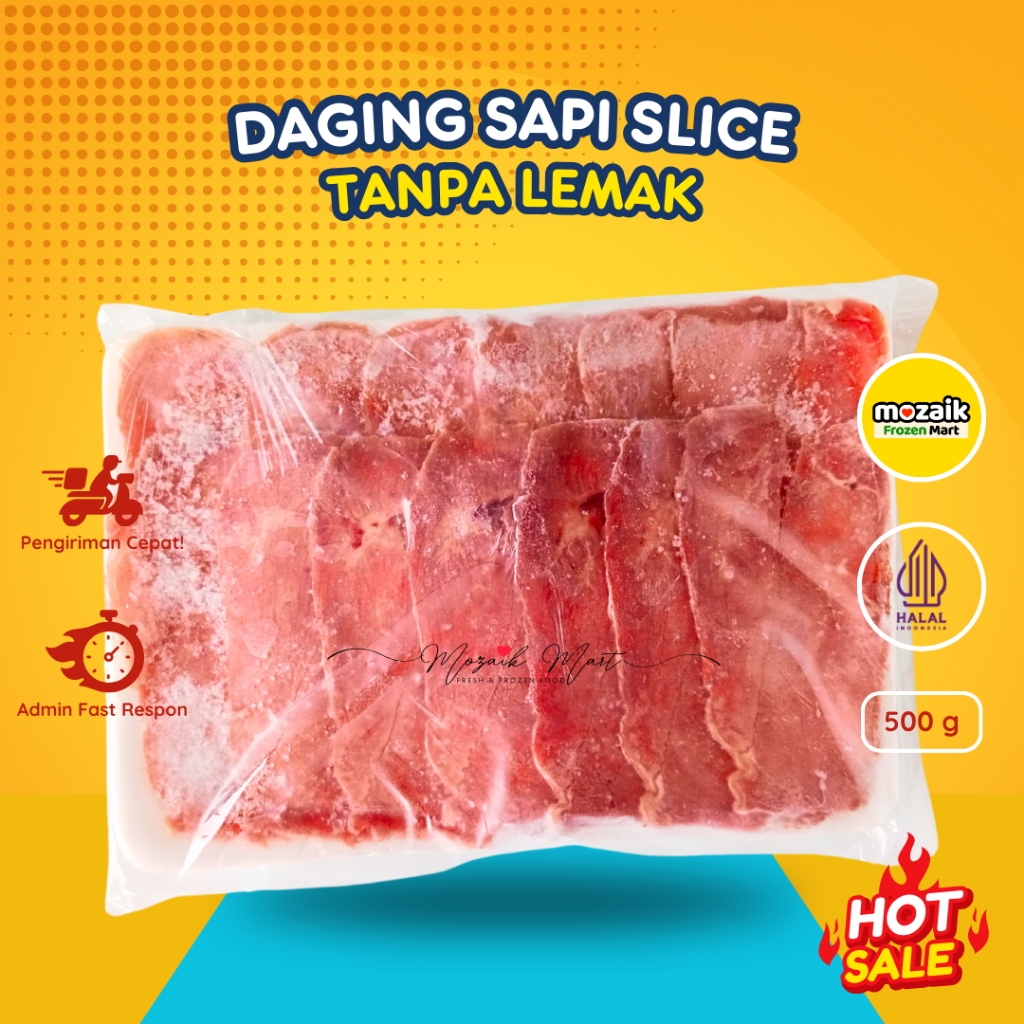 Jual Daging Sapi Slice Beef Teriyaki 500 gr-Tanpa Lemak/Yakiniku ...