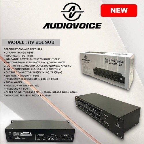 Jual Equalizer Audiovoice AV 231 SUB / AV 231SUB Original | Shopee ...
