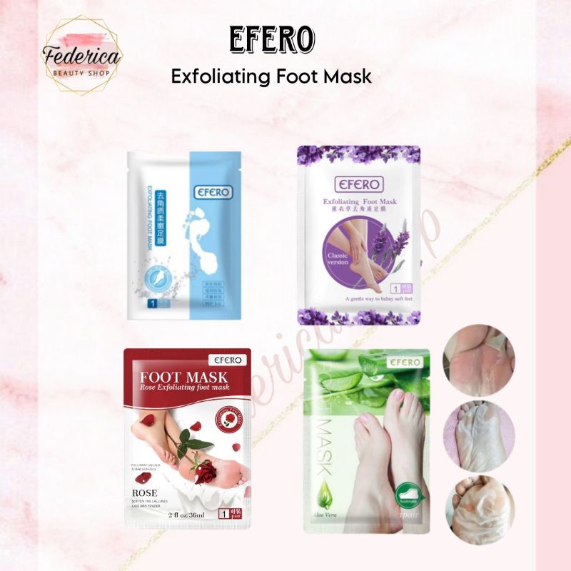 Jual Efero Exfoliating Foot Mask | Shopee Indonesia