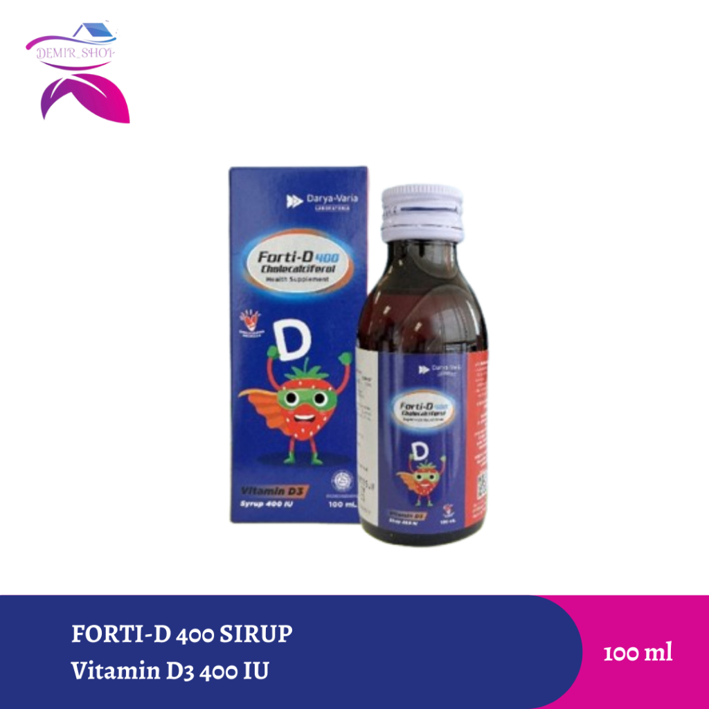 Jual Forti D 400 IU Sirup 100 ml / Vitamin D Sirup Anak | Shopee Indonesia