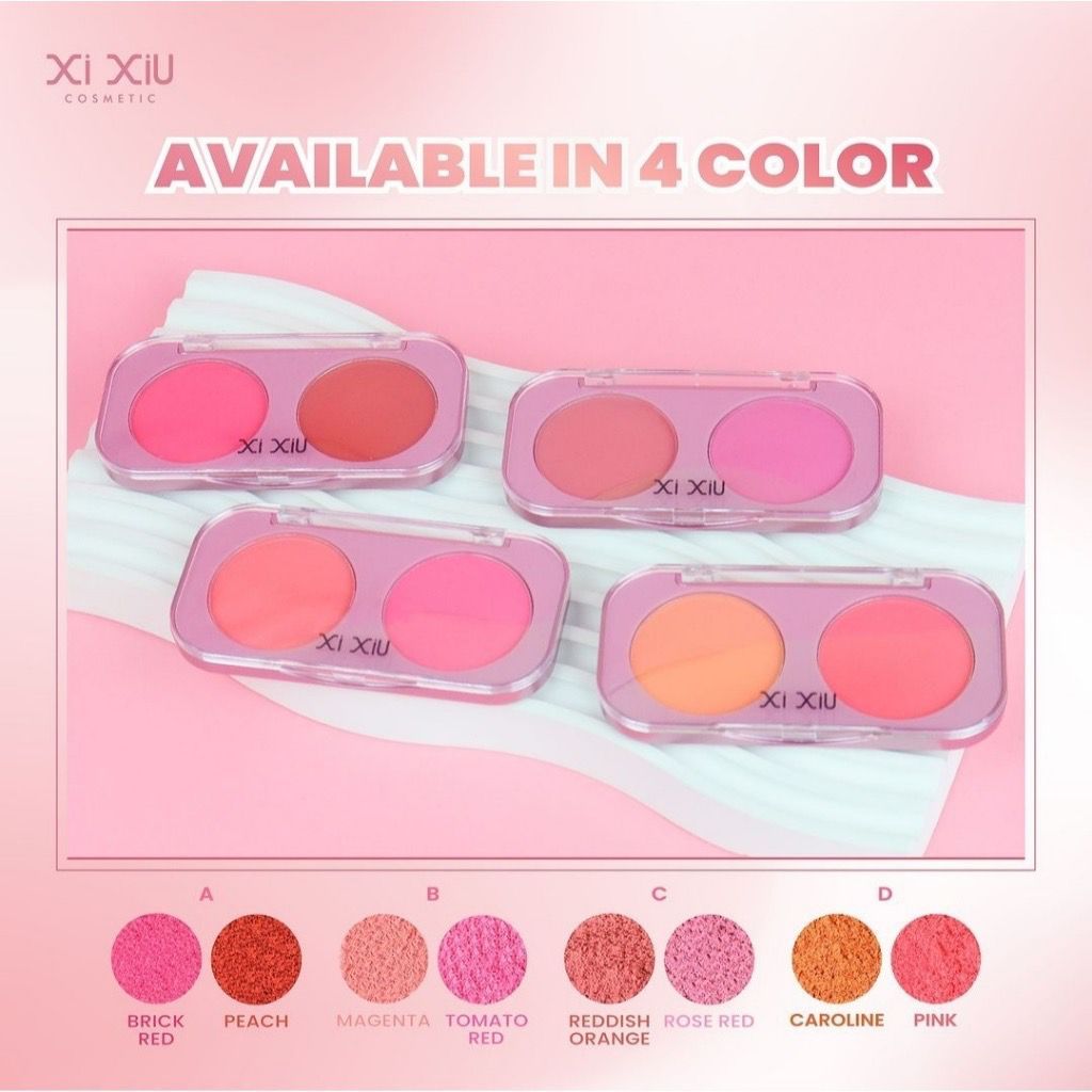 Jual Xi XiU Divine Duo Powder Blush On / Perona Pipi Pigmented 2 warna ...