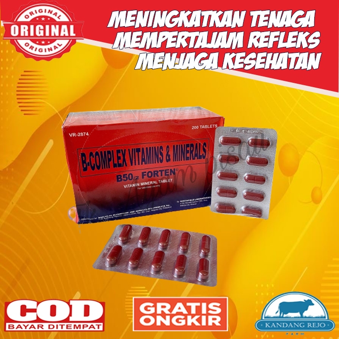 Jual B50 Forten Original Vitamin Mineral Ayam | Shopee Indonesia