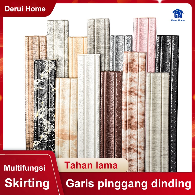 Jual Wallpaper List Foam Stiker Dinding 230cm*5cm Wall Border List ...