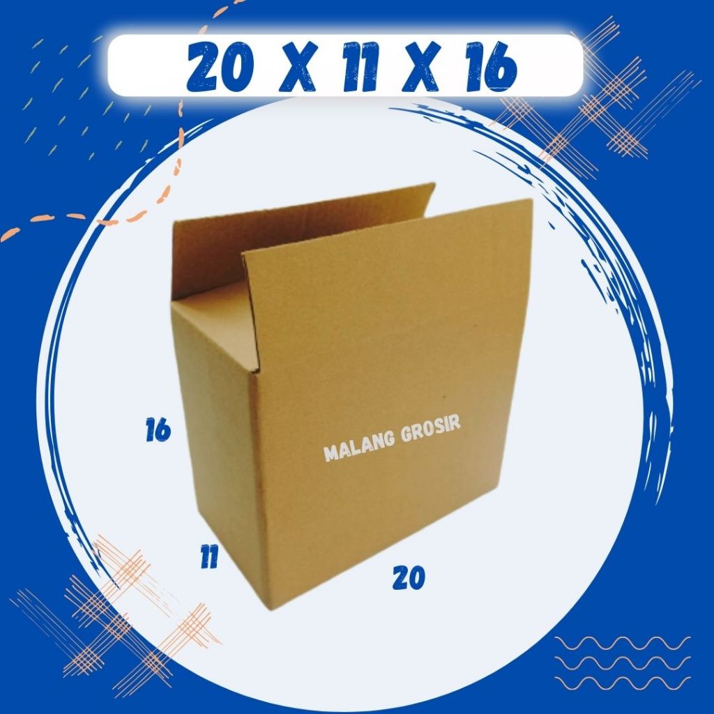 Jual Karton 20x11x16 Kardus A0 Packing Dus Kotak Kemasan Box Aksesoris ...