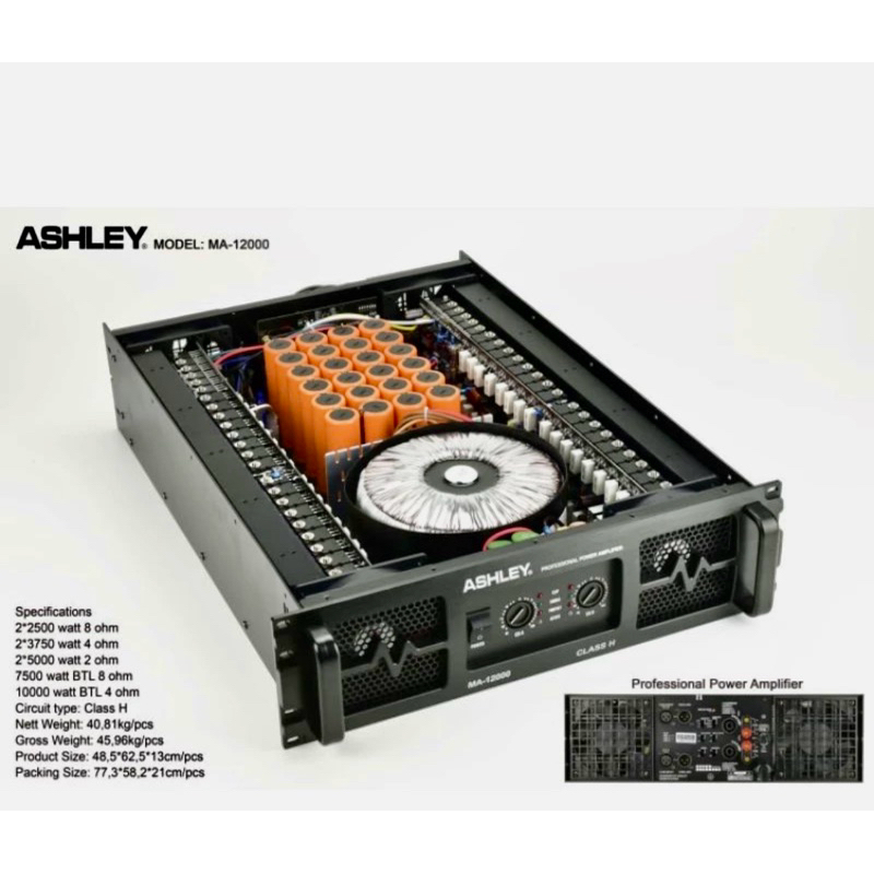 Jual POWER ASHLEY MA 12000 CLASS H SUB / Power Ashley MA12000 Class h ...