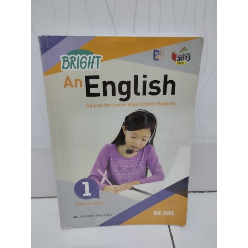 Jual buku bright an english kelas 7 SMP penerbit erlangga | Shopee Indonesia