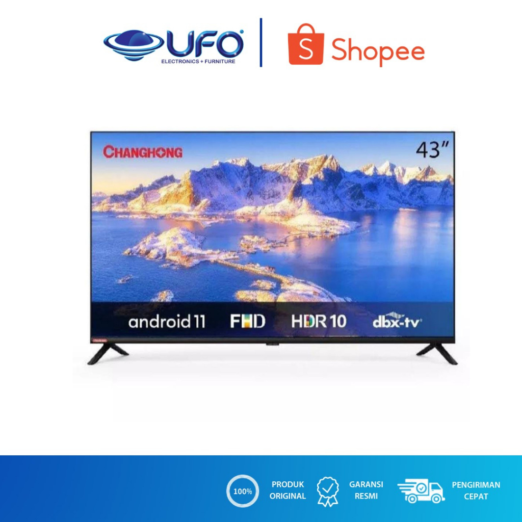 Jual CHANGHONG 43 INCH LED TV ANDROID L43H7 | Shopee Indonesia