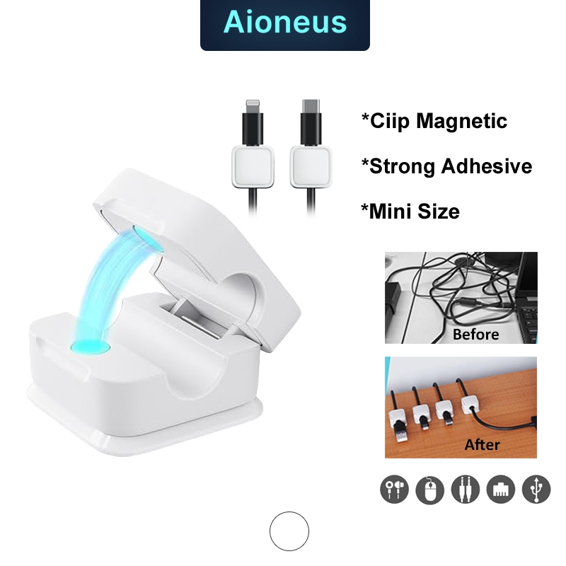 Jual Magnetic Cable Clip Multipurpose Cable Management Organizer Kabel ...