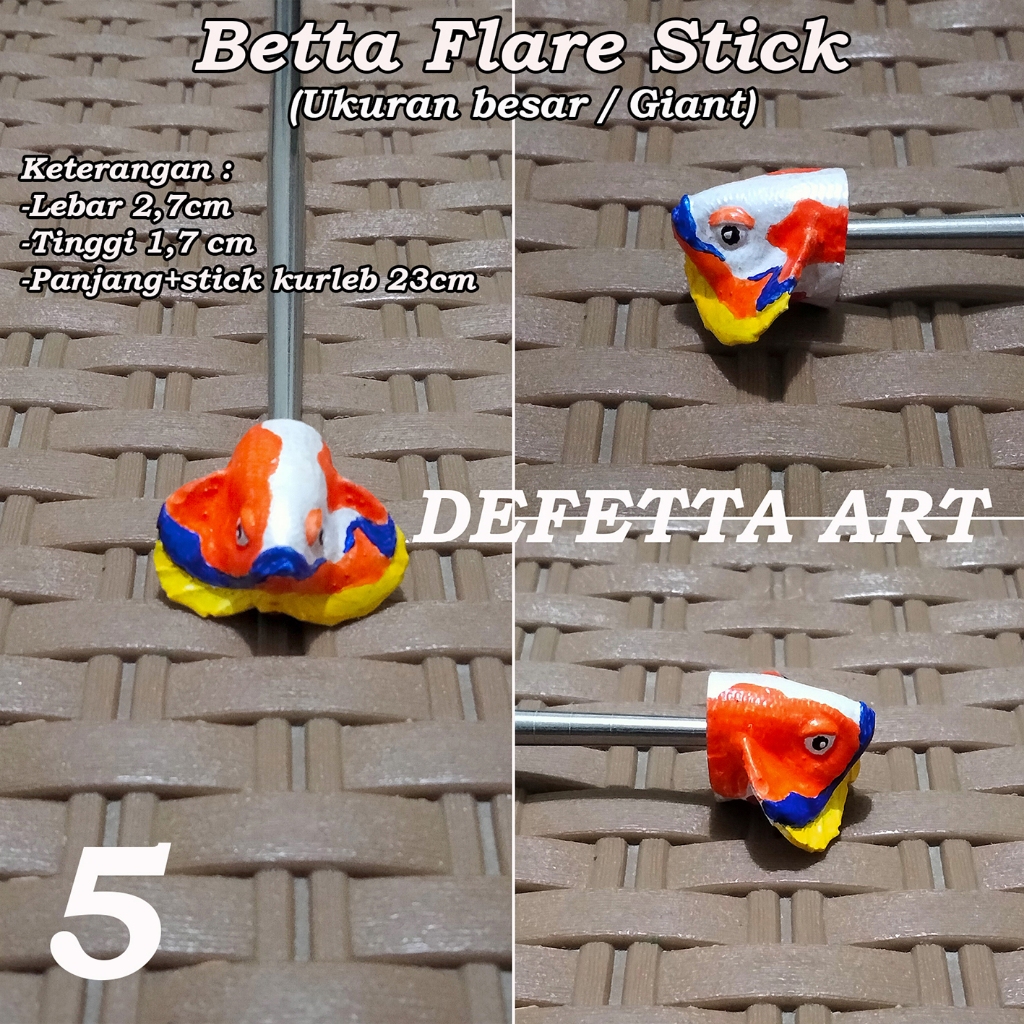Jual BETTA FLARE STICK 4D / STIK MENTAL IKAN CUPANG 05 (Khusus GIANT ...