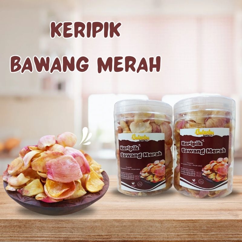 Jual KERIPIK SAYUR BAWANG MERAH (750 ML) | FREE EMAS | KERIPIK SAYUR ...