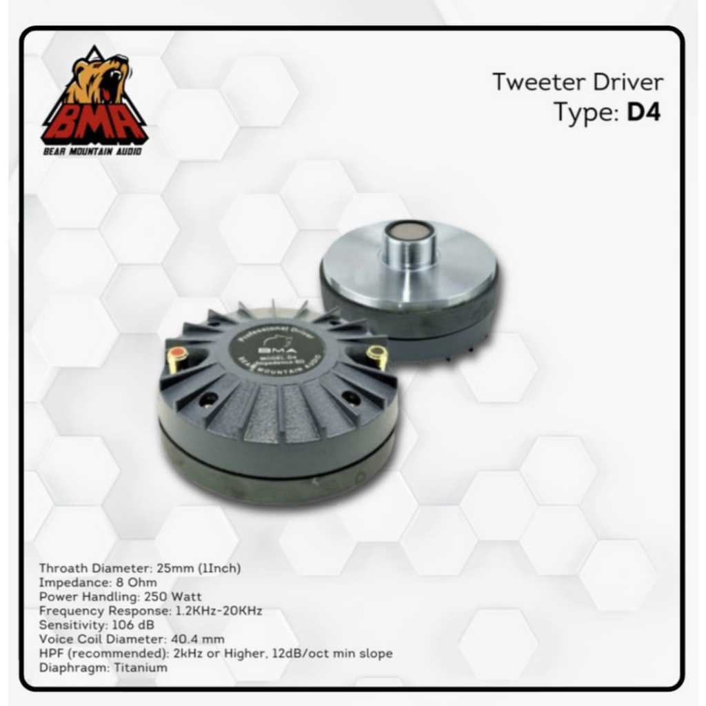 Jual DRIVER TWEETER BMA D4 600W PROFESIONAL TWITER ORIGINAL | Shopee ...