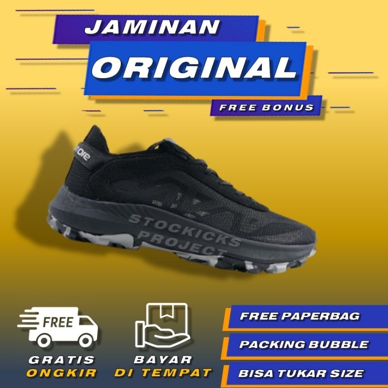 Jual Sepatu 910 Yuza Echoes Full Black Original Sepatu Nineten Training ...