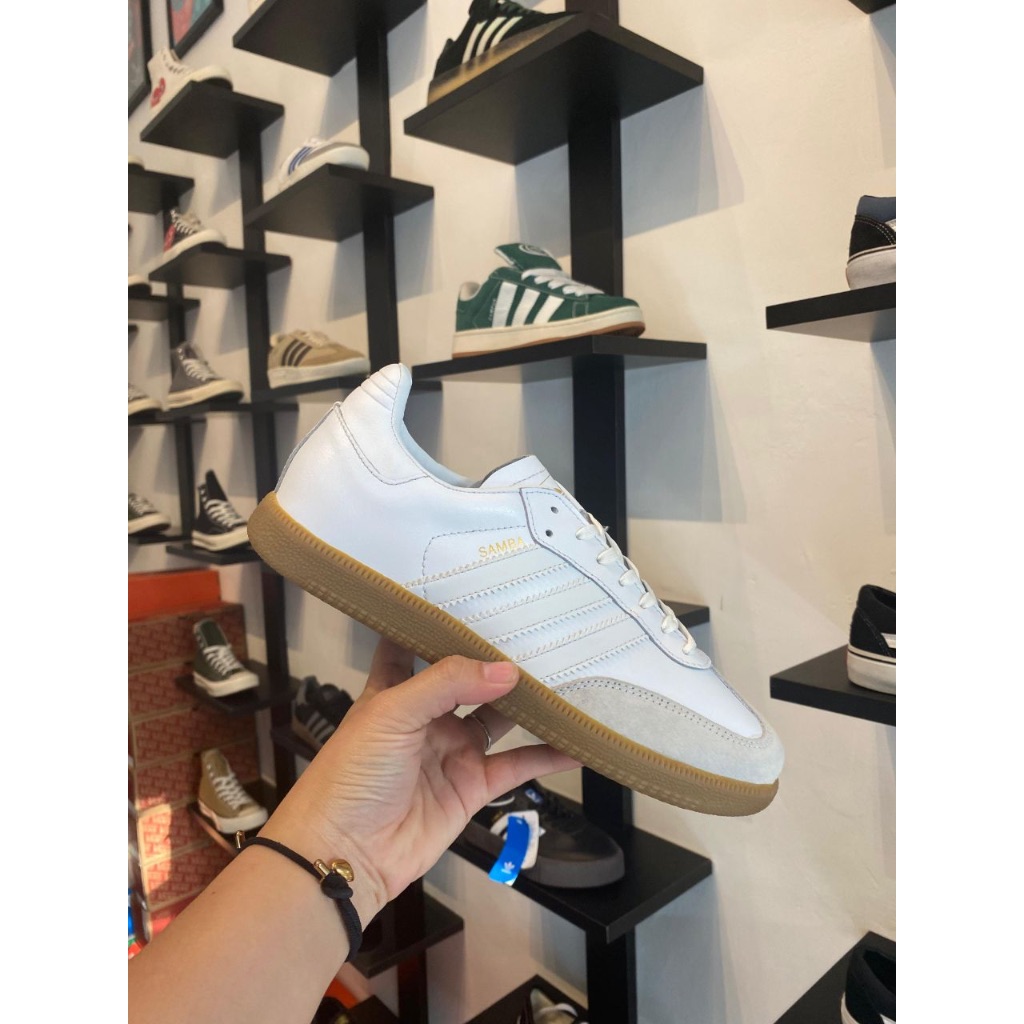 Jual Sepatu Adds Samba All White | Shopee Indonesia