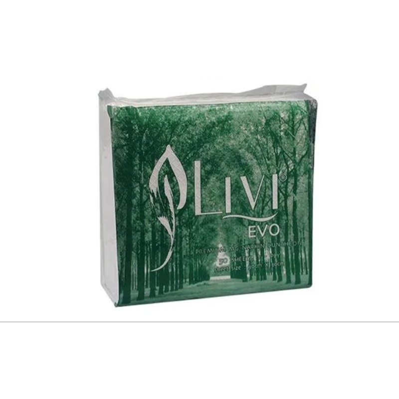 Jual Tissue Napkin premium livi toply 50 lembar / 100 lembar potong ...