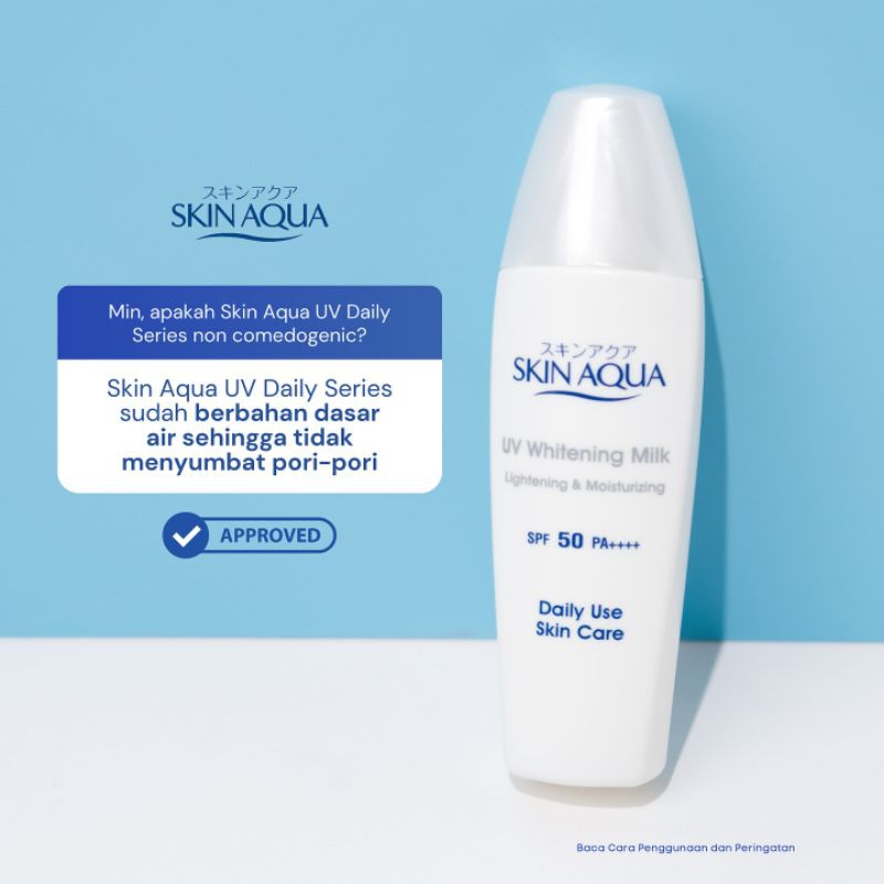 Jual Skinaqua Sunscreen Tutup Putih Tutup Abu UV Whitening Milk Spf 50 ...