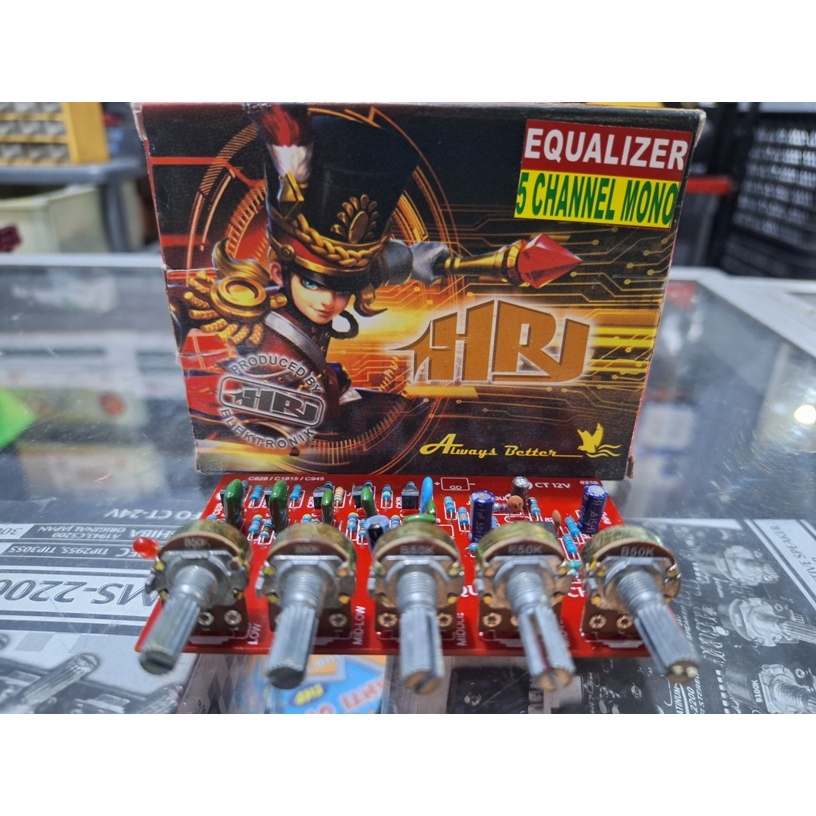Jual KIT EQUALIZER 6 CHANNEL POTENSIO ROTARY 12V DC HRS | Shopee Indonesia