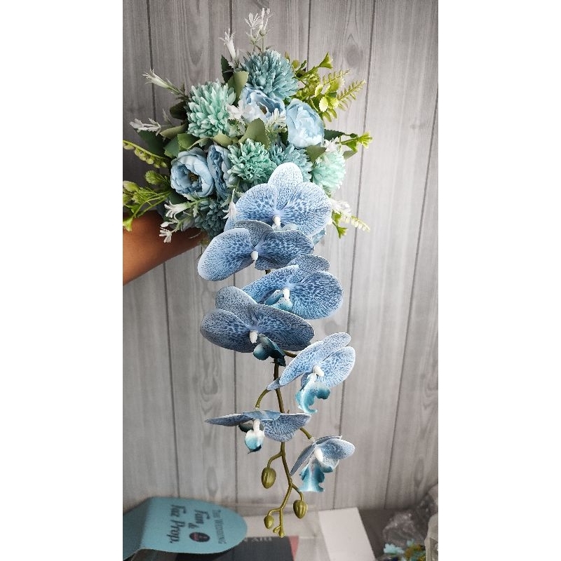 Jual HAND BOUQUET WEDDING BUKET PERNIKAHAN BUNGA JUNTAI CASCADE ORCHID ...