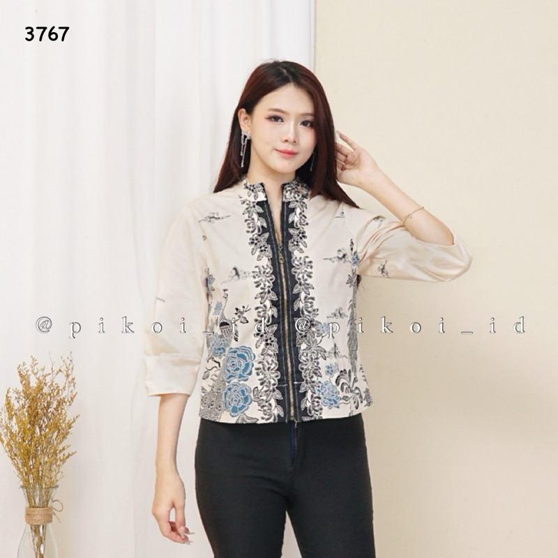 Jual Bomber jaket Batik modern cewek murah / batik kantor wanita ...