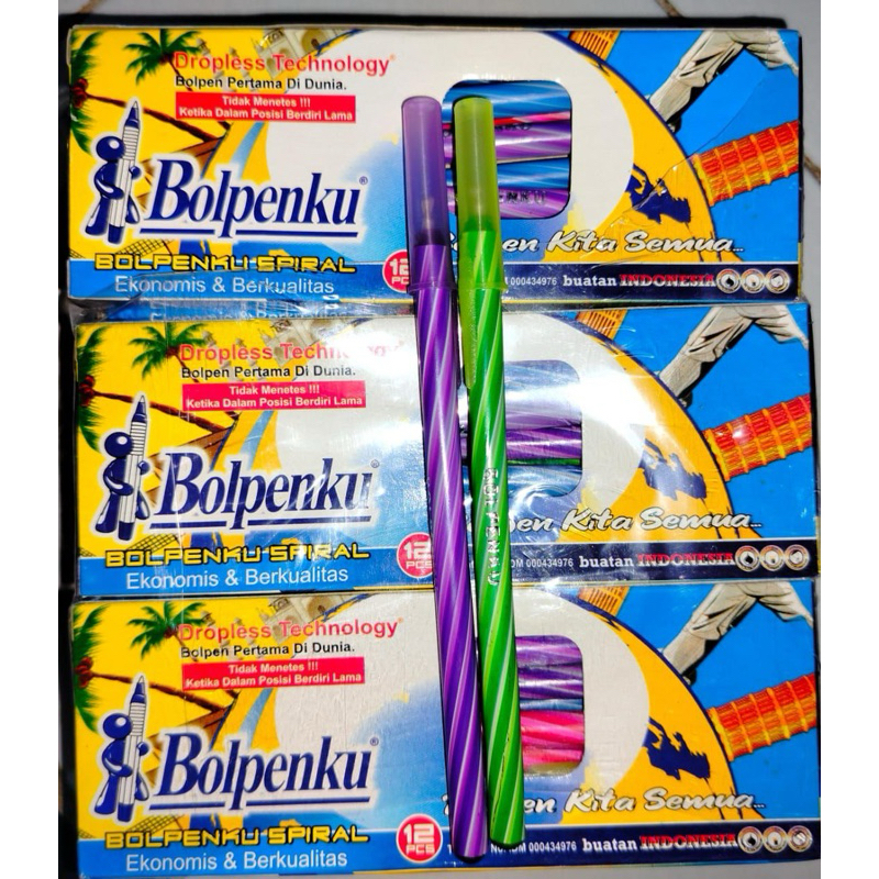 Jual pulpen hitam bolpoin satu kotak isi 12 tinta hitam banda aceh ...