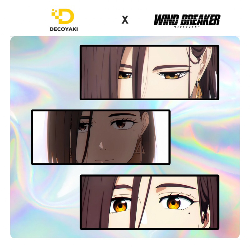 Jual Sticker Slap Hologram Katoha Anime Wind Breaker, Stiker Hologram ...