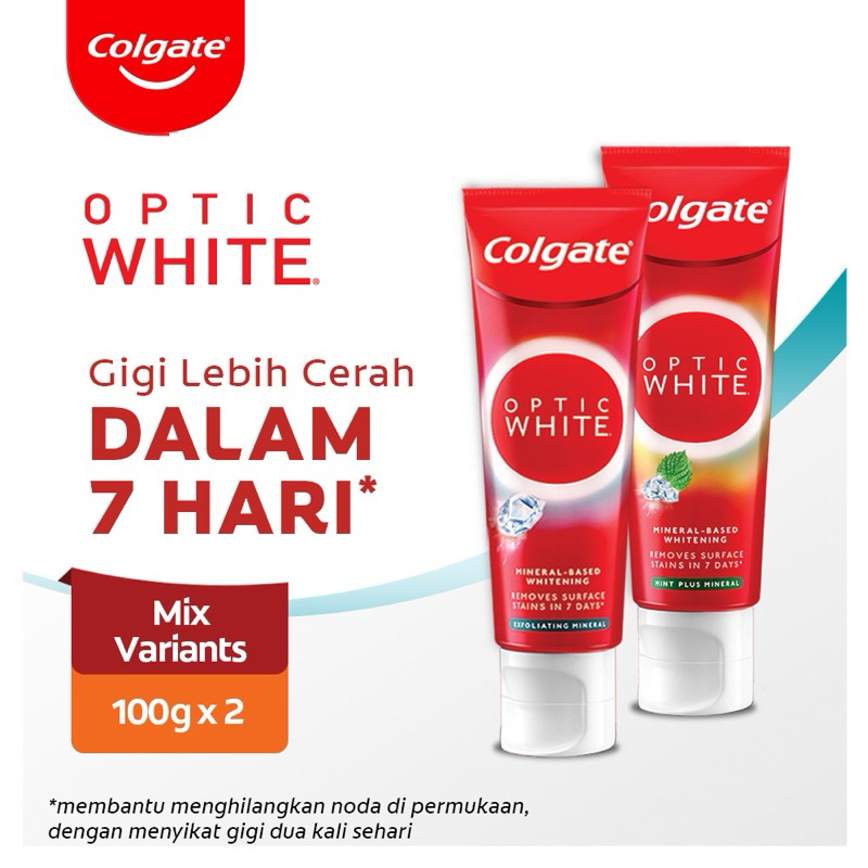Jual Colgate Optic White Whitening Toothpaste Plus Shine - pasta gigi ...
