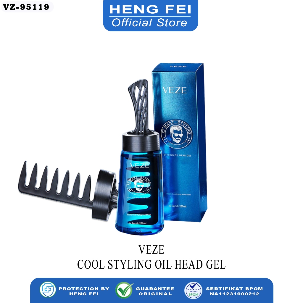 Jual [BPOM] VEZE GEL RAMBUT KERITING /PRIA MINYAK SISIR POMADE (Natural ...