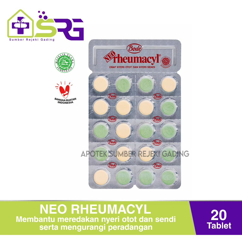 Jual Neo Rheumacyl Membantu Meredakan Nyeri Otot (per Strip 20 Tablet ...